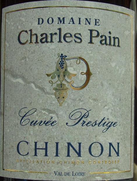2013 Domaine Charles Pain Chinon Cuvée Prestige, France, Loire Valley ...
