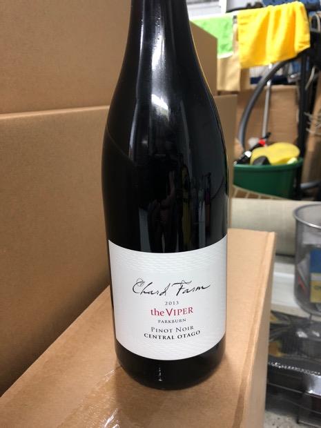 2013 Chard Farm Pinot Noir The Viper, New Zealand, South Island, Otago ...