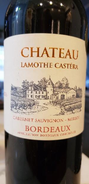 2016 Château Lamothe Castera, France, Bordeaux - CellarTracker