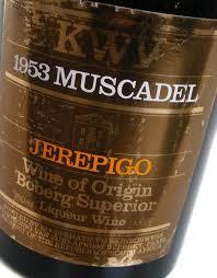 1953 KWV Muscadel Jerepigo, South Africa, Western Cape - CellarTracker
