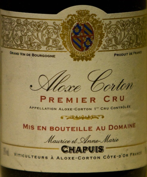2005 Domaine Chapuis Aloxe-Corton 1er Cru, France, Burgundy, Côte de ...