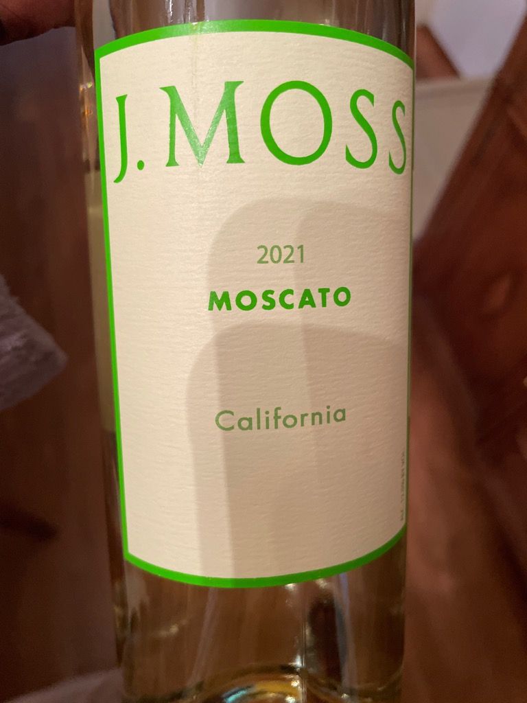 2021 J. Moss Moscato, USA, California - CellarTracker