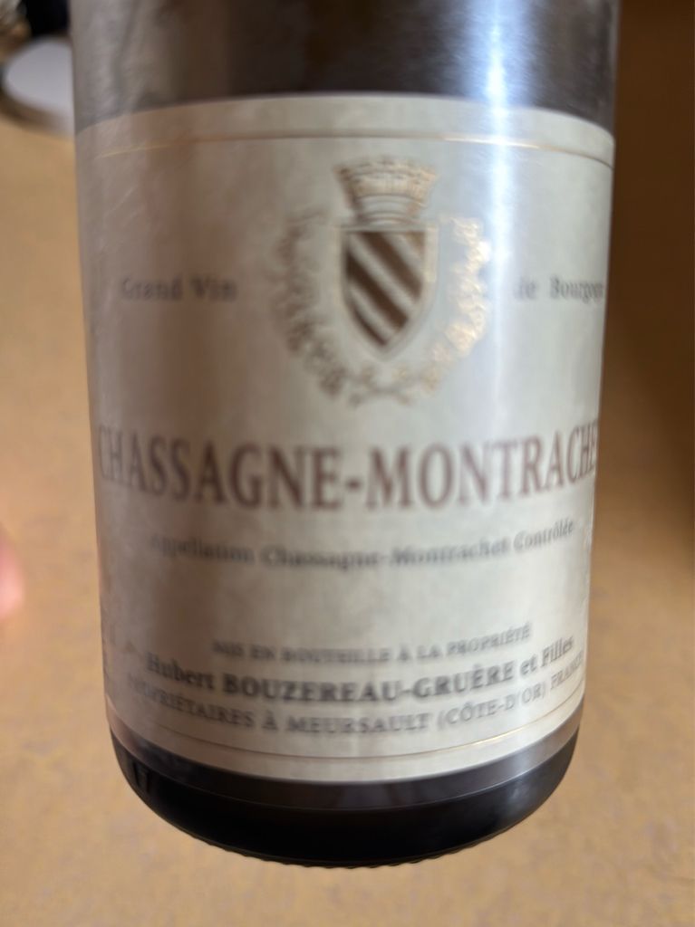 2021 Domaine Hubert Bouzereau-Gruere et Filles Chassagne-Montrachet ...