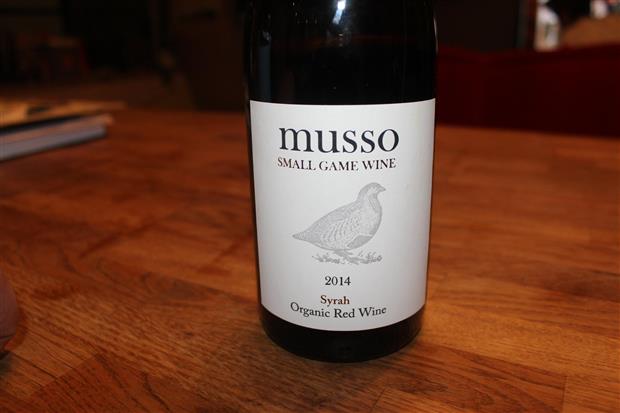 2016 Musso Syrah Small Game Wine - Organic Red Wine, Italy, Piedmont ...