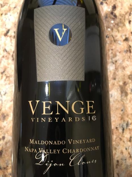2016 Venge Vineyards Chardonnay Dijon Clones Maldonado Vineyard, USA ...