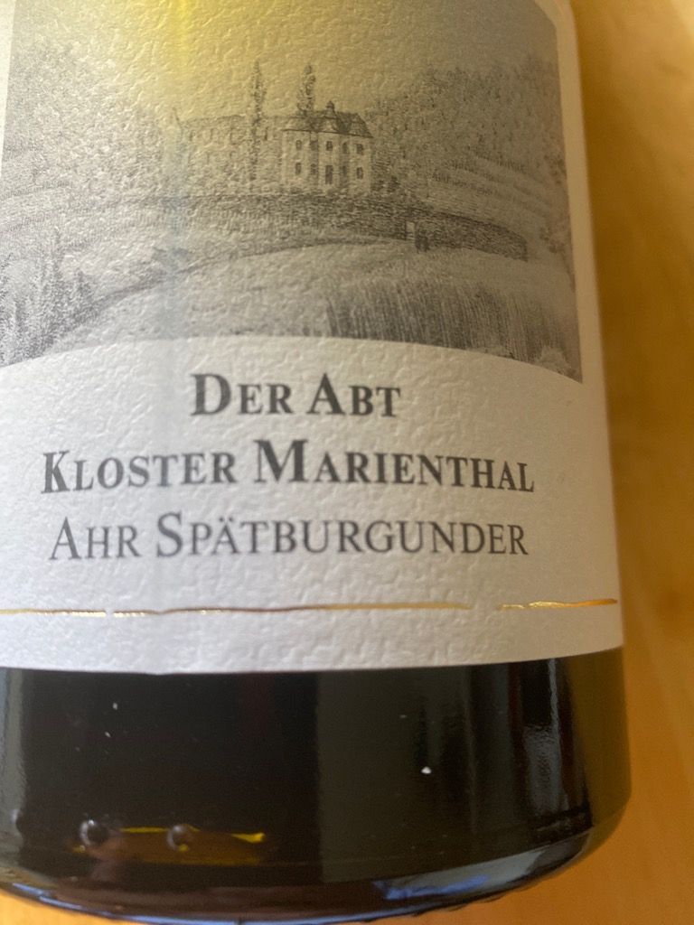 2018 Weingut Kloster Marienthal Spätburgunder Der Abt, Germany, Ahr ...