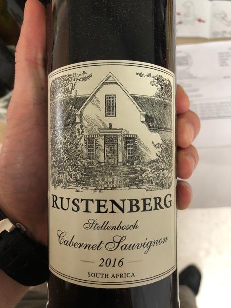 2016 Rustenberg Cabernet Sauvignon, South Africa, Coastal Region ...
