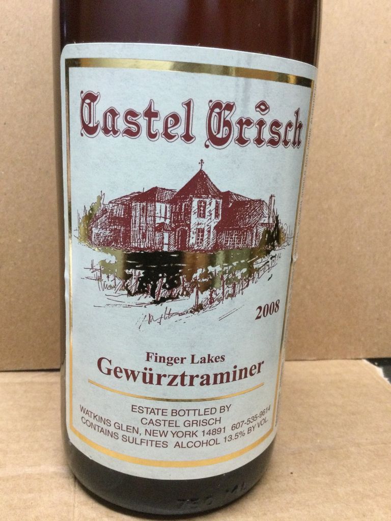 2008 Castle Grisch Gewürztraminer, USA, New York, Finger Lakes ...
