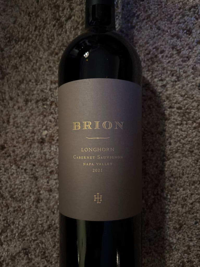 1998 Brion Cabernet Sauvignon Longhorn, USA, California, Napa Valley ...