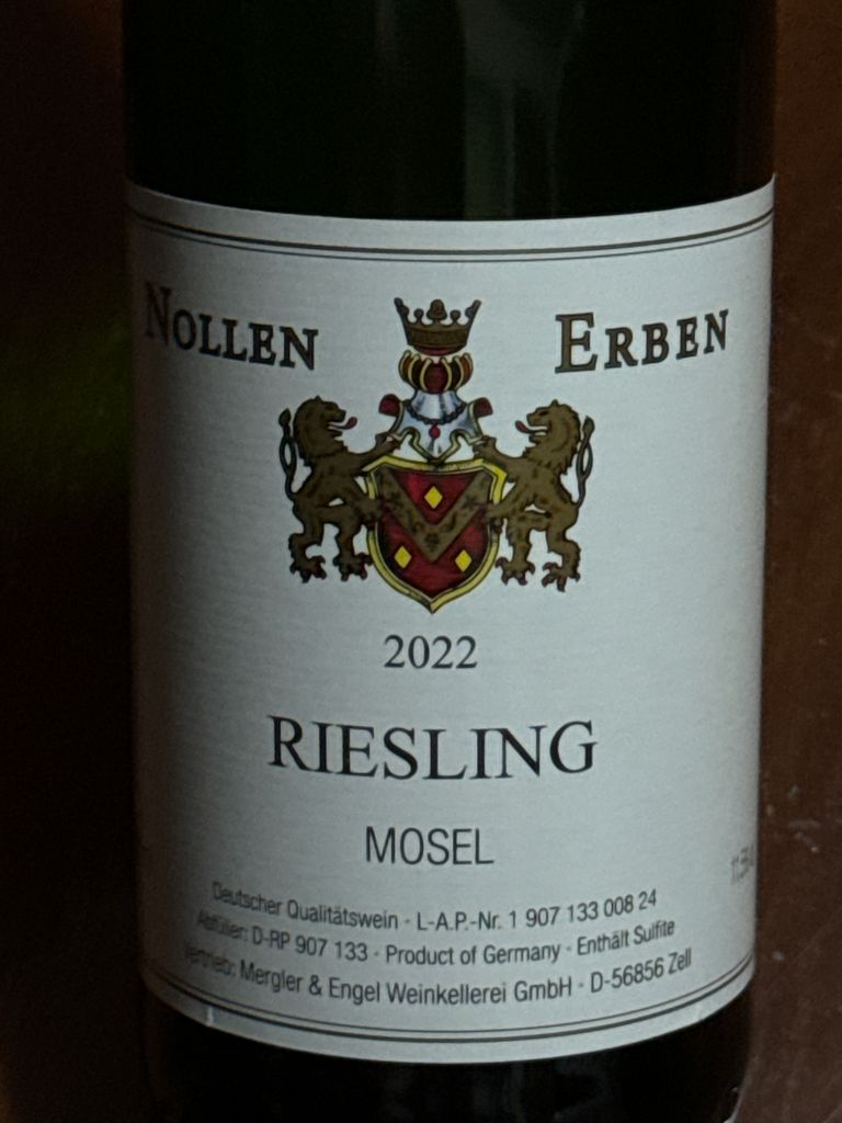 2022 A. Nollen Erben Piesporter Michelsberg Riesling Kabinett, Germany ...