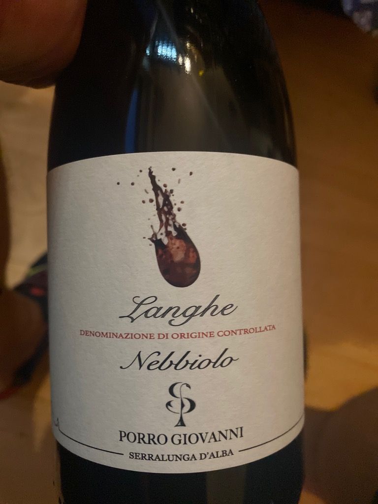 2020 Porro Giovanni Langhe Nebbiolo, Italy, Piedmont, Langhe, Langhe ...