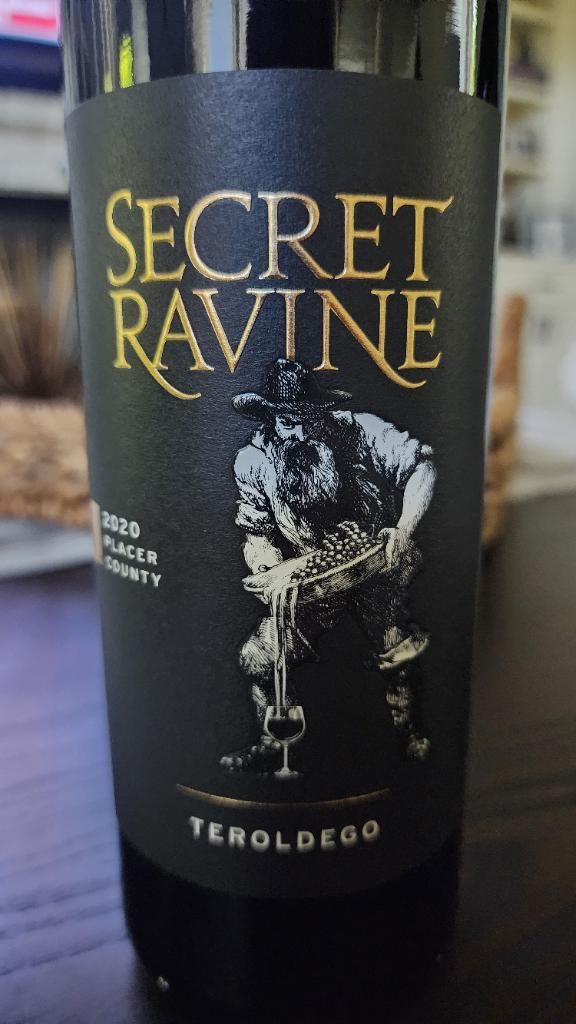 2020 Secret Ravine Teroldego, USA, California, Sierra Foothills, Placer ...