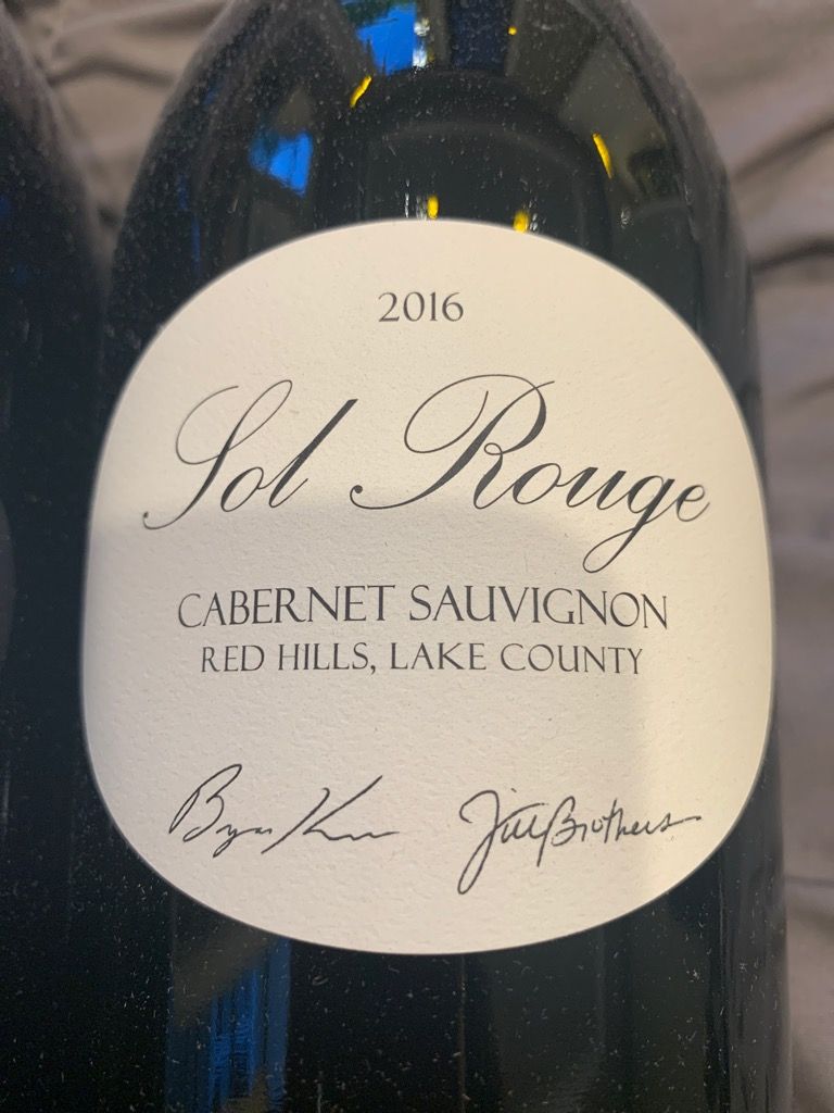 2018 Sol Rouge Cabernet Sauvignon, USA, California, North Coast, Red ...