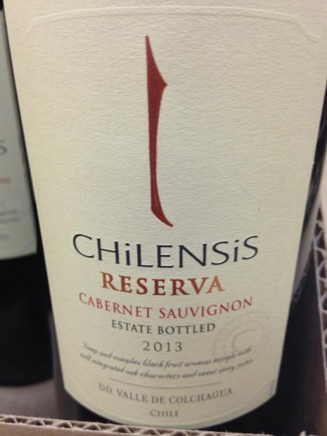 2012 Chilensis Merlot Reserva, Chile, Maule Valley - CellarTracker