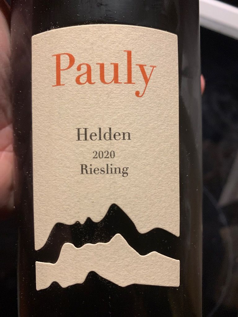 2021 Axel Pauly Riesling Helden, Germany, Mosel Saar Ruwer - CellarTracker
