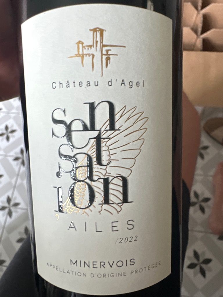 2022 Château d'Agel Minervois Ailes Sensation, France, Languedoc ...