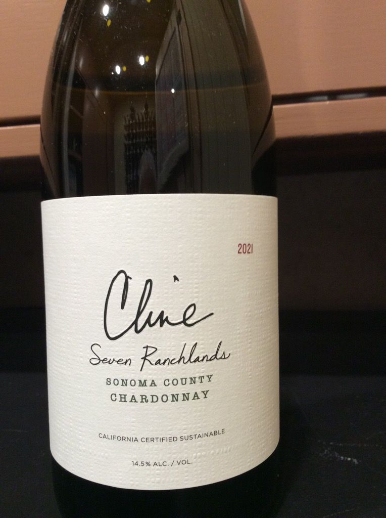 2021 Cline Cellars Chardonnay Seven Ranchlands, USA, California, Sonoma ...