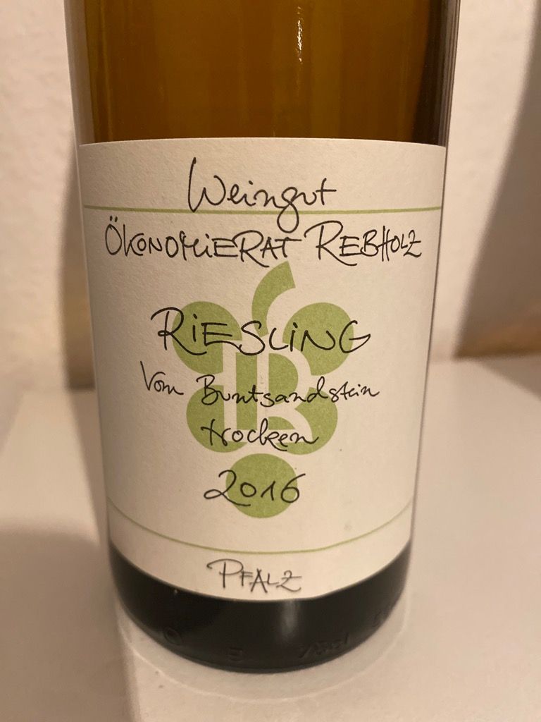 2016 Weingut Ökonomierat Rebholz vom Buntsandstein Riesling trocken ...