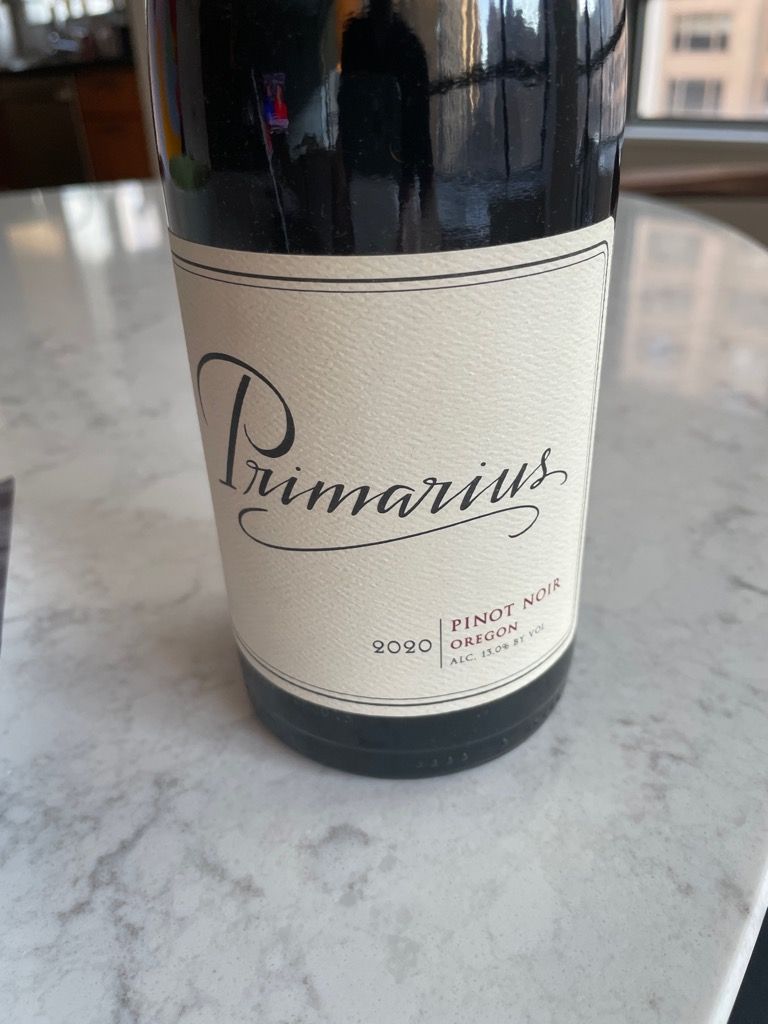 2019 Primarius Pinot Noir, USA, Oregon - CellarTracker