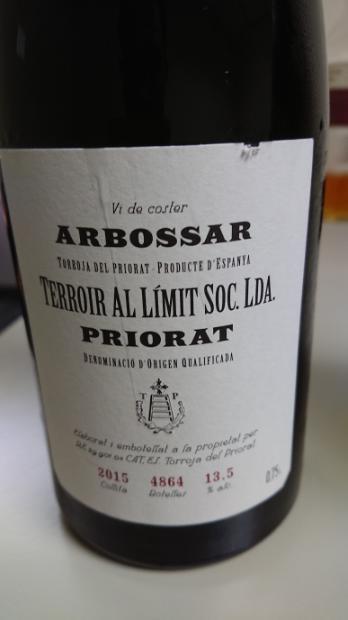 2015 Terroir Al Limit Soc. Lda. Priorat L'Arbossar, Spain, Catalunya ...
