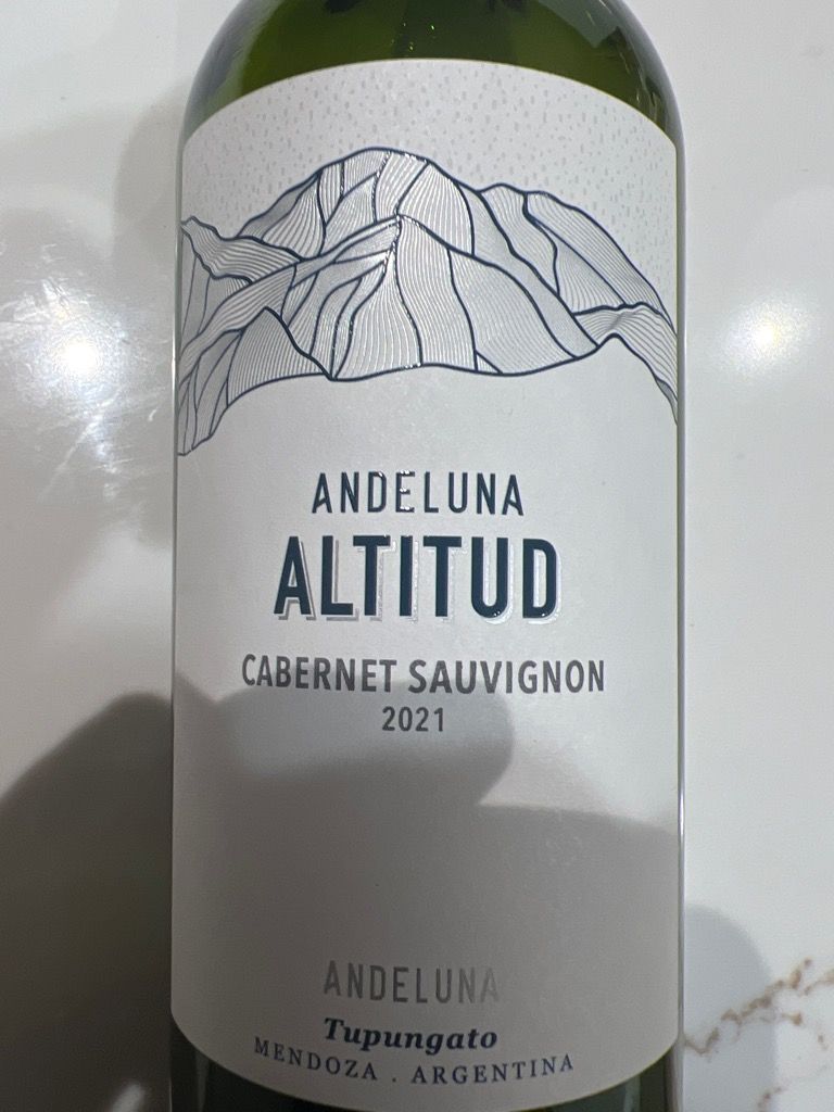 2021 Andeluna Cellars (Familia Reina) Cabernet Sauvignon Altitude ...