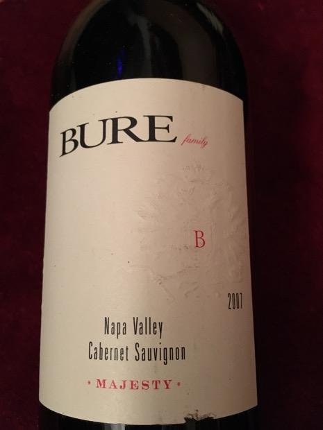 2006 Bure Family Cabernet Sauvignon Majesty Blend, USA, California ...