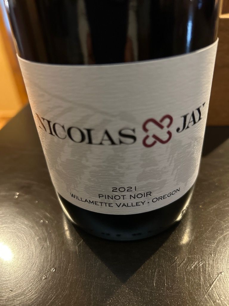 2021 Domaine Nicolas-Jay Pinot Noir Willamette Valley, USA, Oregon ...