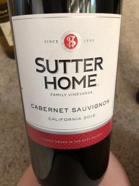 2012 Sutter Home Winery Cabernet Sauvignon California, USA, California ...