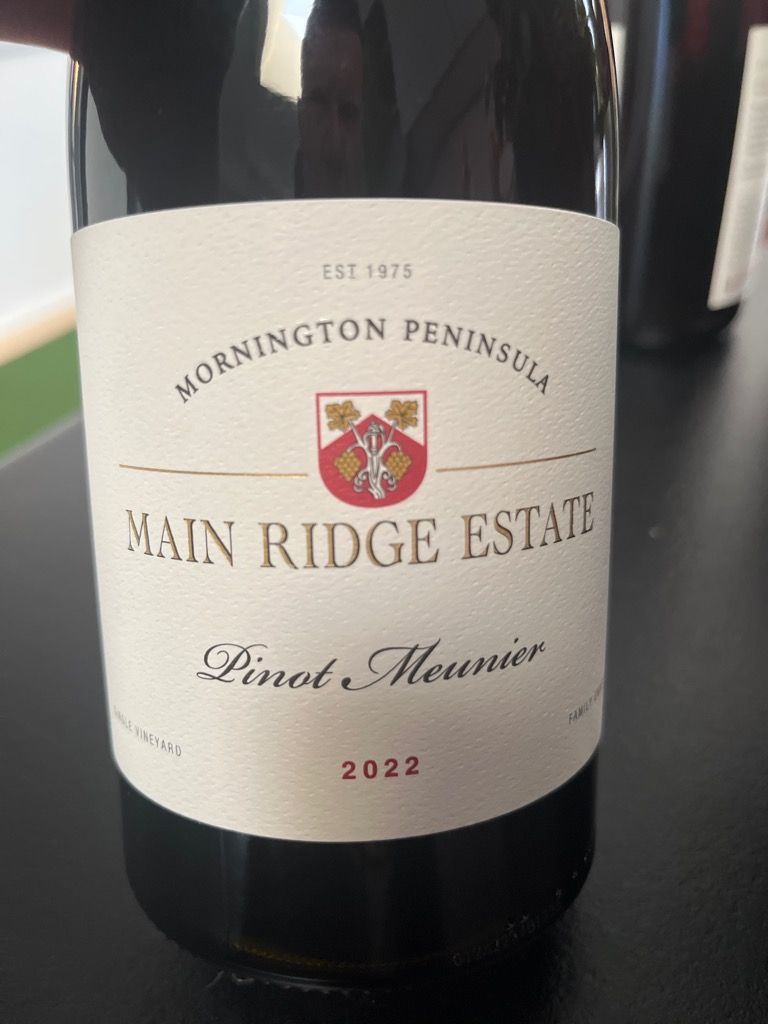 2022 Main Ridge Estate Pinot Meunier, Australia, Victoria, Port Phillip ...