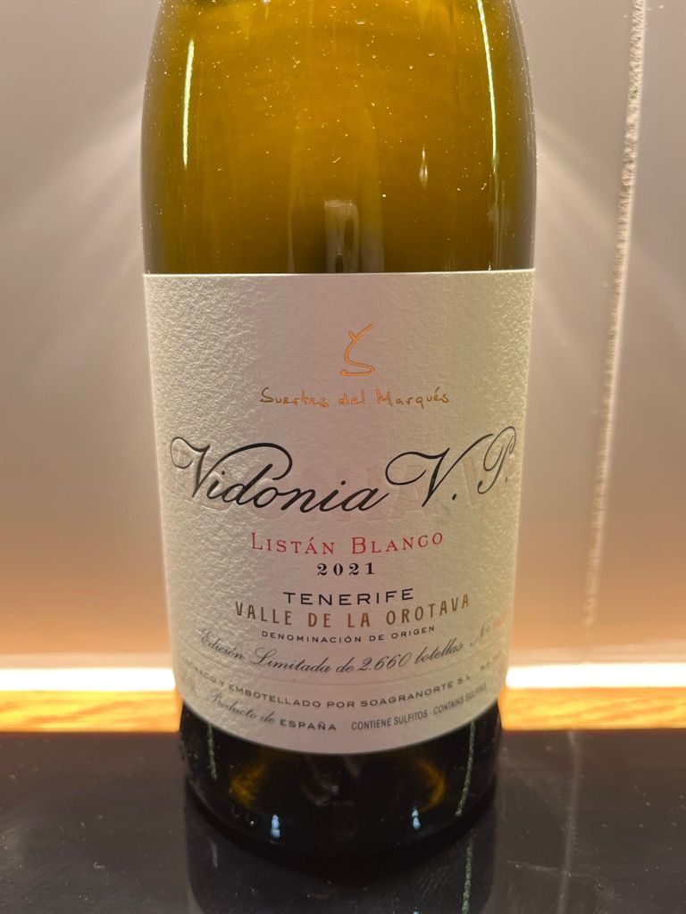 2021 Suertes del Marqués Valle de la Orotava Vidonia V.P., Spain ...