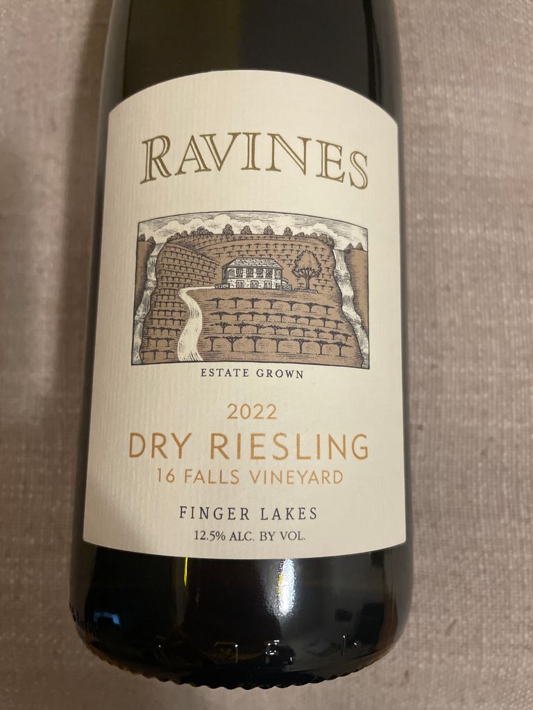 2022 Ravines Wine Cellars Dry Riesling 16 Falls Vineyard, USA, New York, Finger Lakes ...