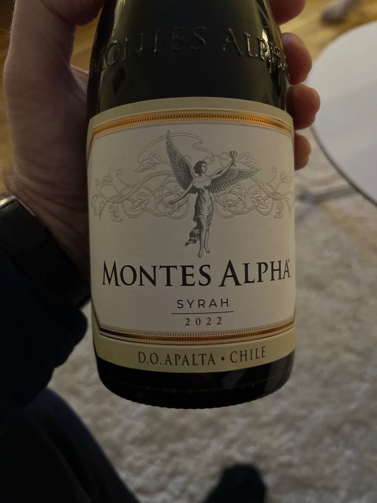 2022 Montes Alpha Syrah, Chile, Rapel Valley, Colchagua Valley ...