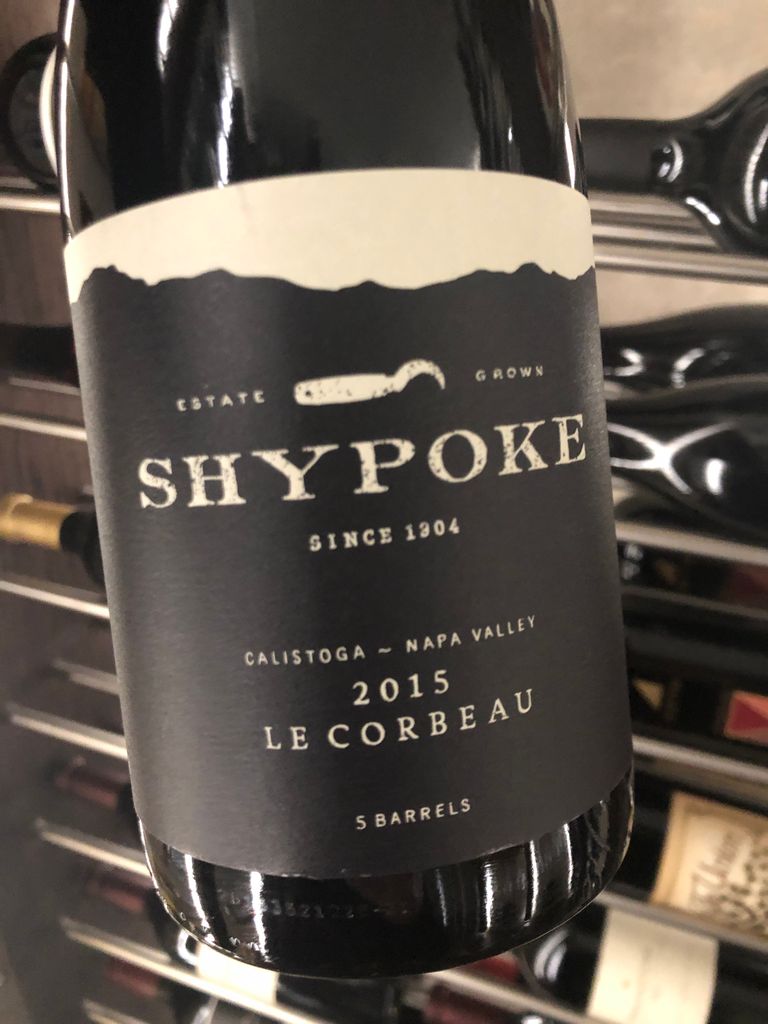 2015 Shypoke Cellars Charbono Le Corbeau, USA, California, Napa Valley ...