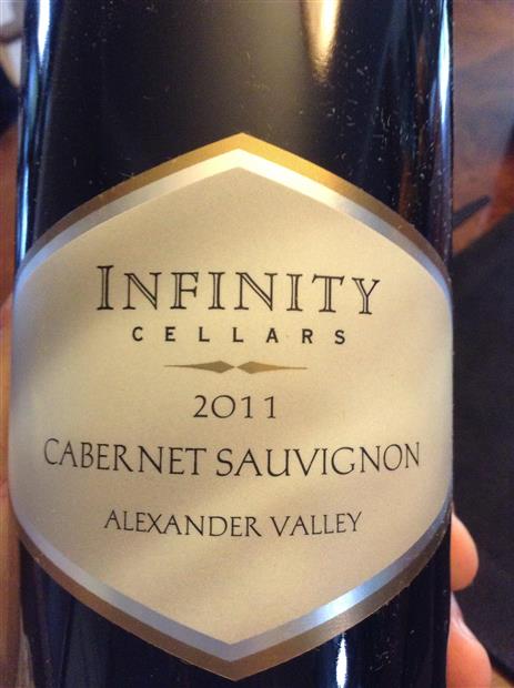 2011 Infinity Cellars Cabernet Sauvignon, USA, California, Sonoma ...