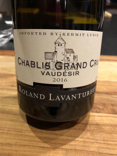 2019 Lavantureux Freres Chablis Grand Cru Vaudésir, France, Burgundy ...