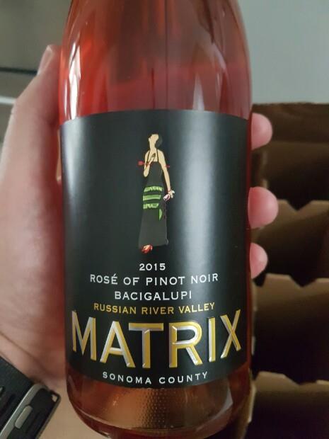 2014 Matrix Pinot Noir Rosé Russian River Valley Bacigalupi Vineyard ...