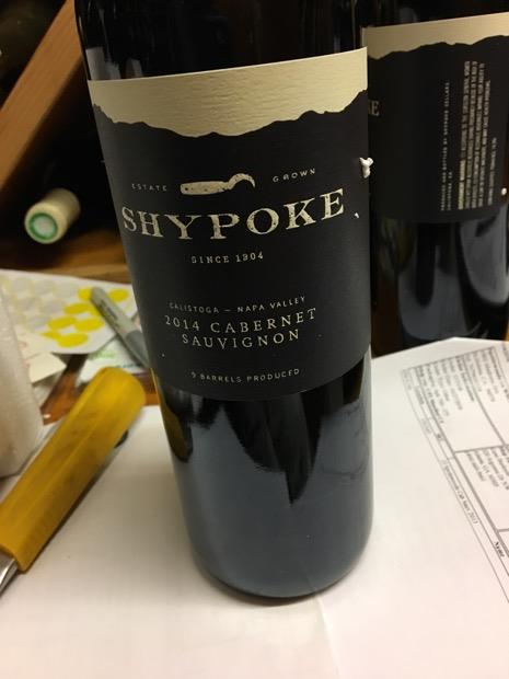 2014 Shypoke Cellars Cabernet Sauvignon Calistoga, USA, California ...