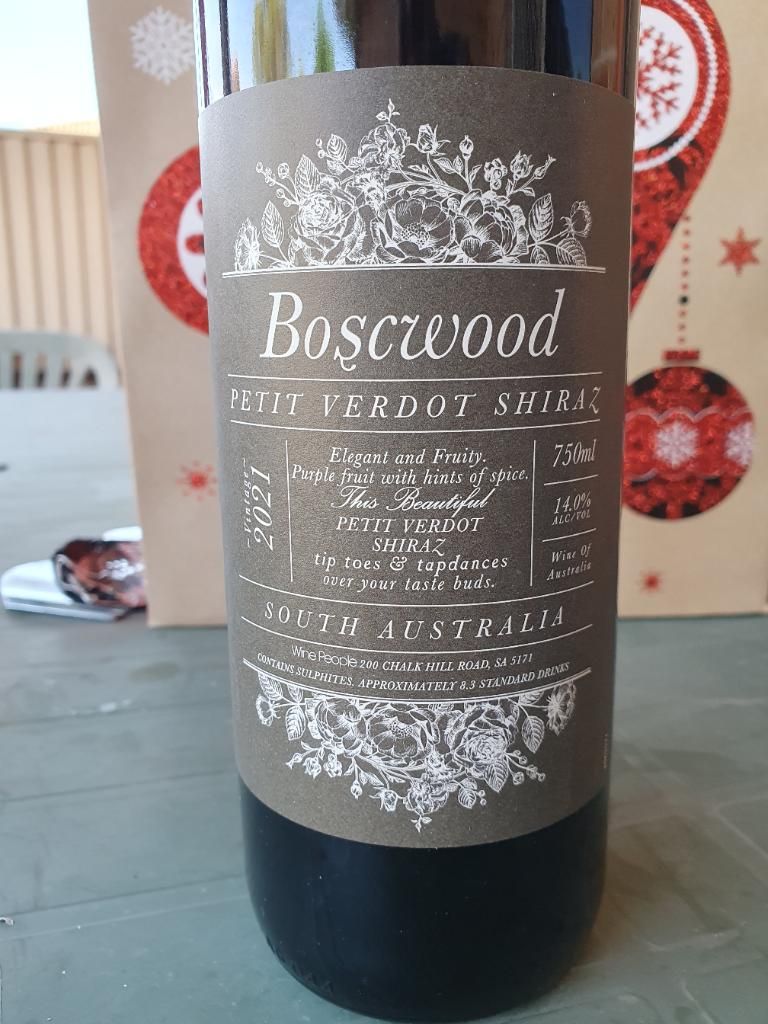 2021 Wine People Boscwood Petit Verdot Shiraz, Australia, South ...