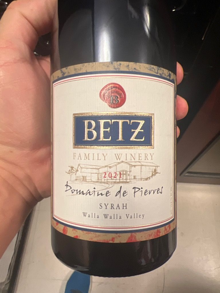 2023 Betz Family Syrah Domaine de Pierres, USA, Washington, Columbia ...