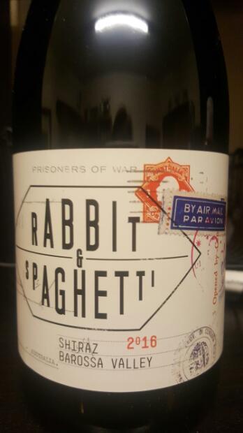 2016 Adam Barton Shiraz Rabbit and Spaghetti Barossa Valley, Australia ...