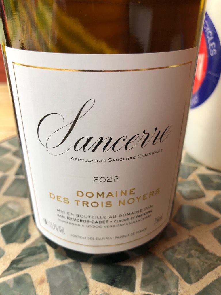 2022 R. Reverdy Cadet & Fils (Domaine des Trois Noyers) Sancerre ...