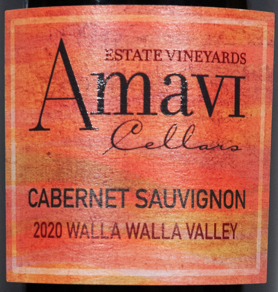 2020 Amavi Cellars Cabernet Sauvignon, USA, Washington, Columbia Valley ...