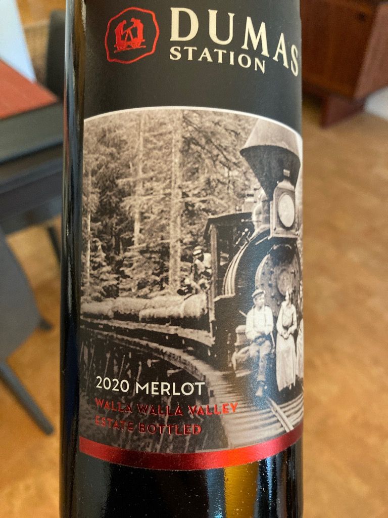 2020 Dumas Station Merlot Estate, USA, Washington, Columbia Valley ...