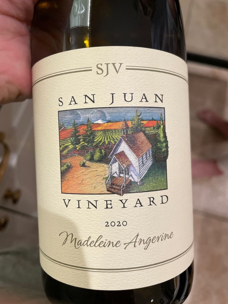 2020 San Juan Vineyards Madeleine Angevine, USA, Washington, Puget ...