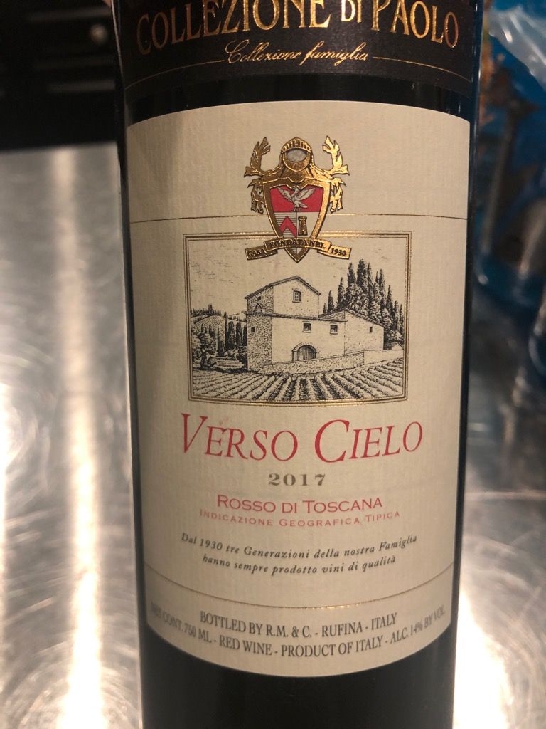 2020 Collezione di Paolo Verso Cielo Toscana IGT, Italy, Tuscany ...