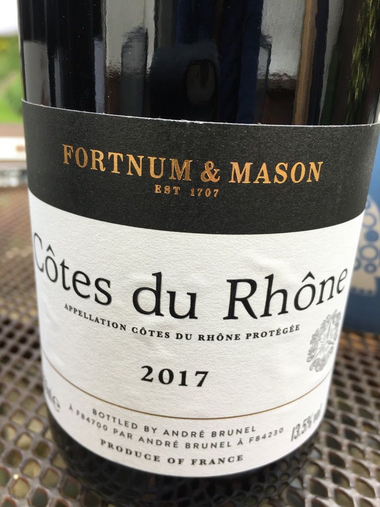 2017 Fortnum & Mason Côtes du Rhône, France, Rhône, Southern Rhône ...