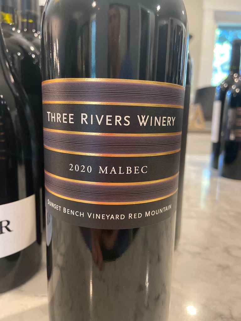 2020 Three Rivers Winery Syrah Les Collines, USA, Washington, Columbia ...