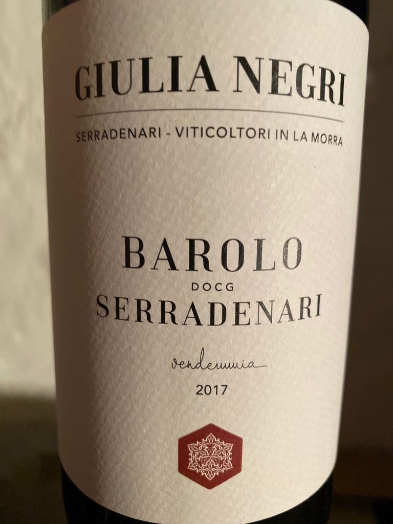 2017 Giulia Negri Barolo Serradenari, Italy, Piedmont, Langhe, Barolo ...