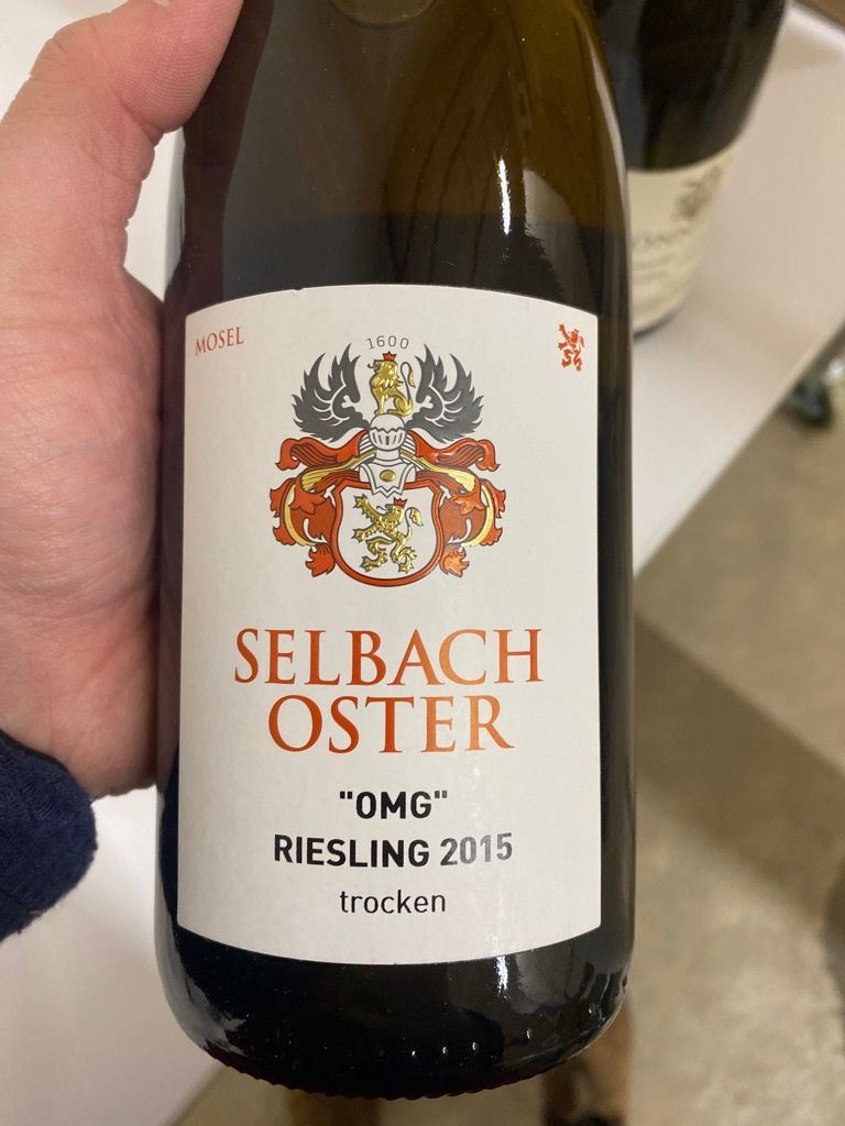 2015 Selbach-Oster Riesling "OMG" Trocken, Germany, Mosel Saar Ruwer ...