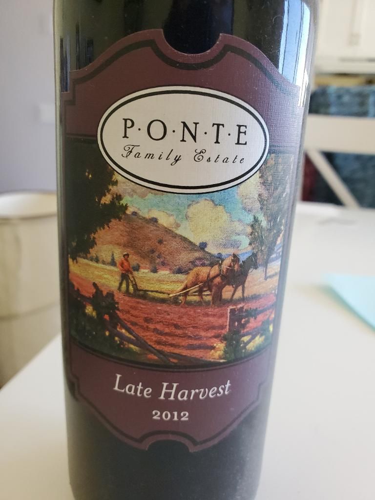 NV Ponte Winery Cabernet Sauvignon Late Harvest, USA, California ...